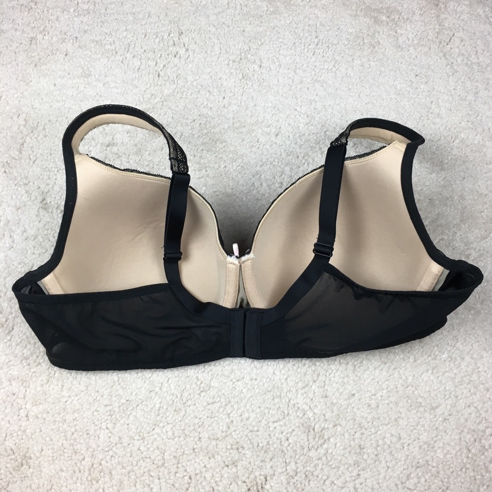 Cacique Lace Underwire Lined Black Bra Size 42c - Gem